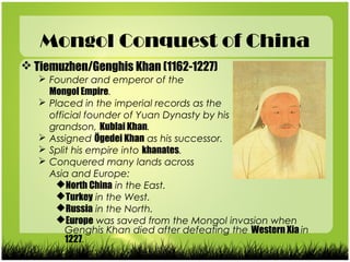 Yuan Dynasty: China's History | PPT