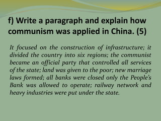 History 9 Q and A reveision Communism.pptx