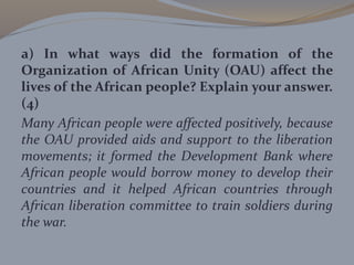 History 9 Q and A The Search fro African unity.pptx