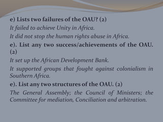 History 9 Q and A The Search fro African unity.pptx