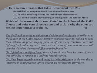 History 9 Q and A The Search fro African unity.pptx