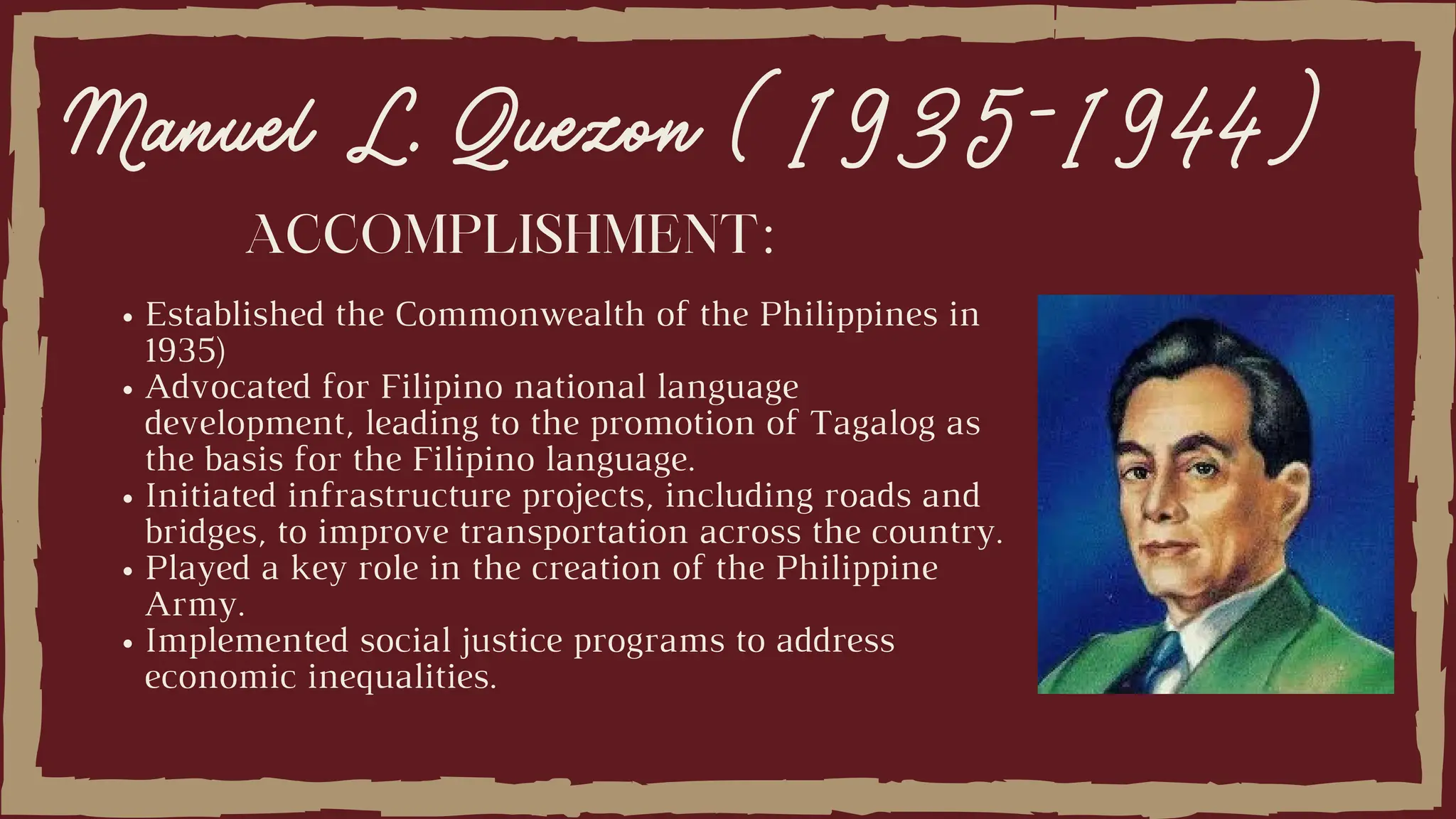 History Activity # 3 (Presidents of the Philippines and their ...