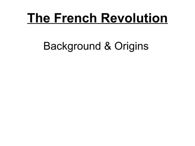 History Alive French Revolution Part I | PPT