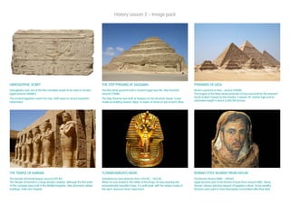 History: ancient egypt lesson 1 two temple place | PDF | Arts and ...