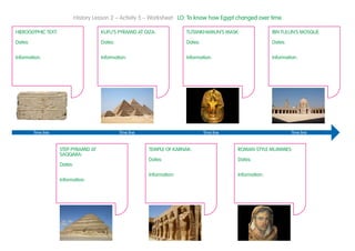 History: ancient egypt lesson 1 two temple place | PDF | Arts and ...