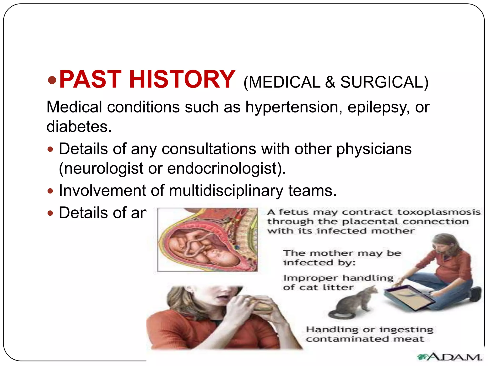 History and clinical examination in obstetrics | PPTX
