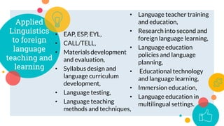 History and Definition of Applied Linguistics | PPTX