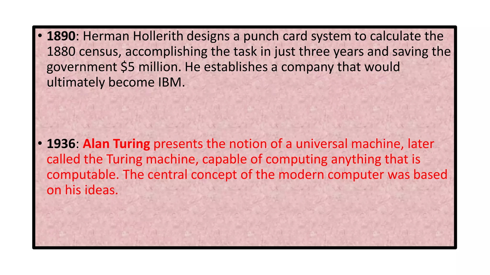 History and development of computers | PPT