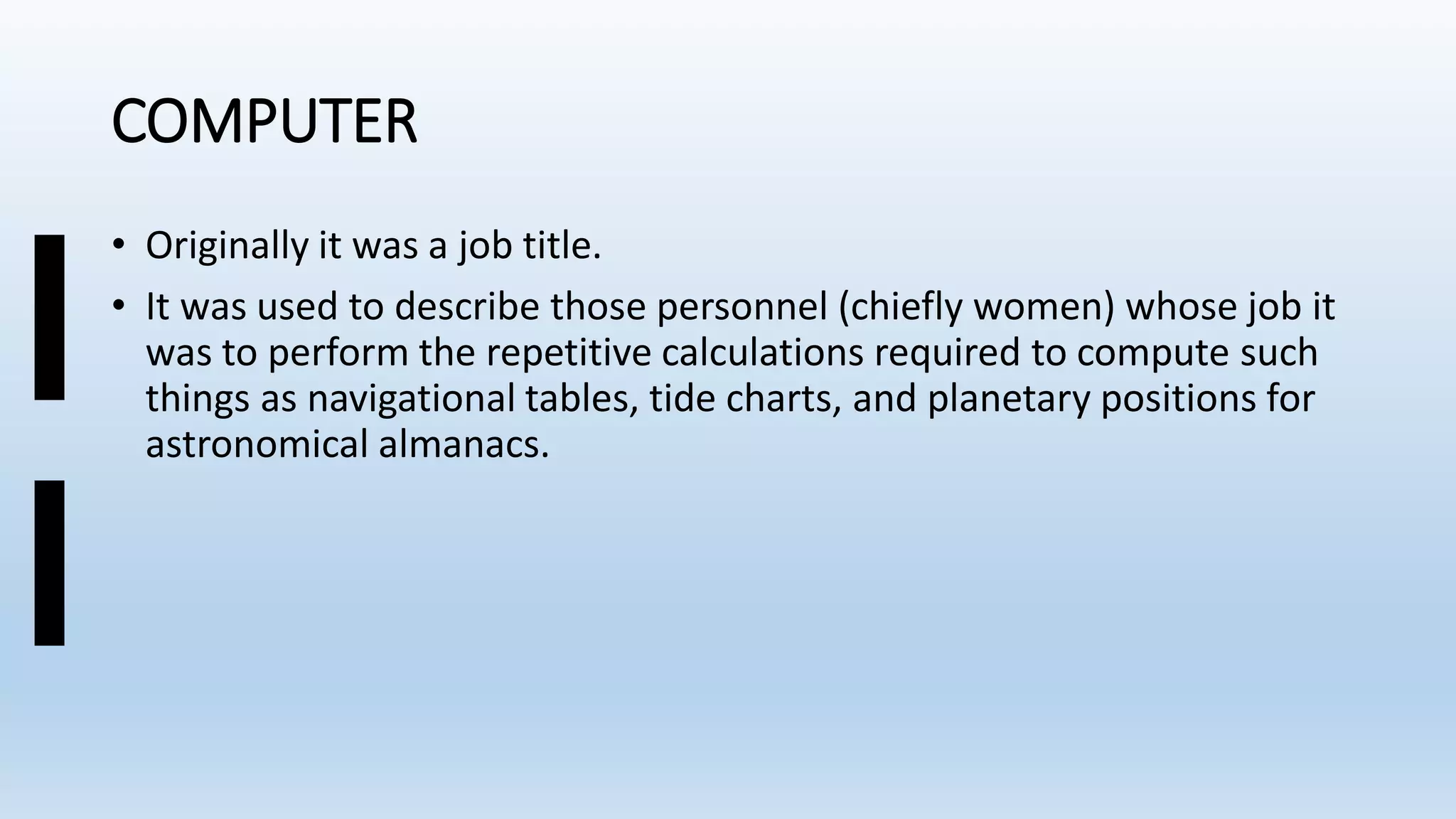 History and development of computers | PPT