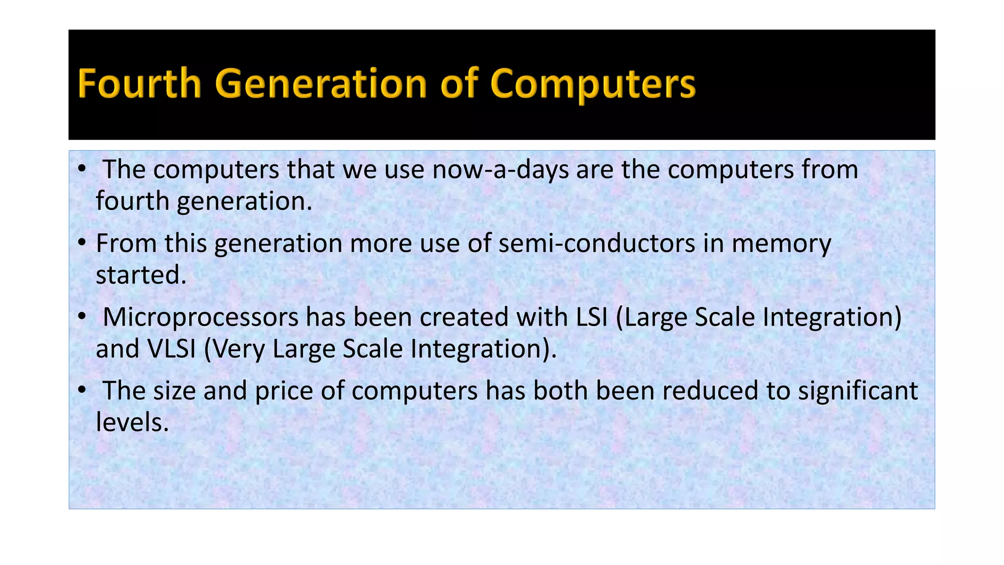 History and development of computers | PPT