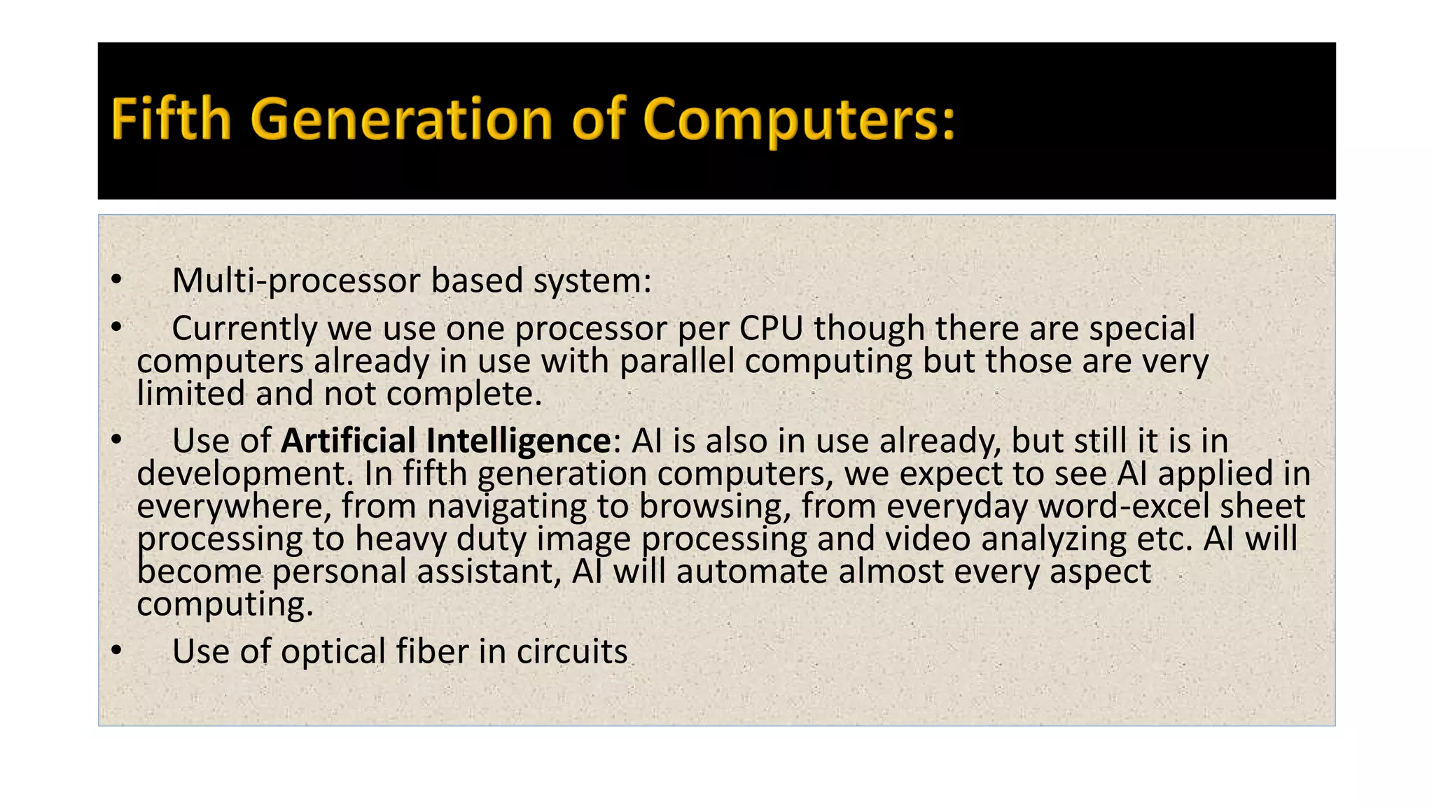 History and development of computers | PPT