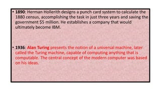History and development of computers | PPT