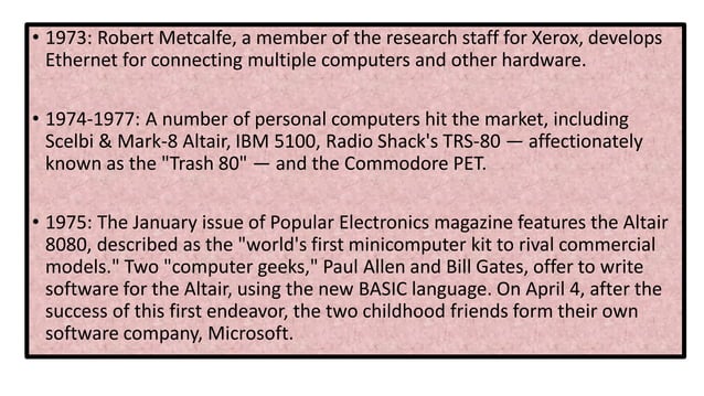 History and development of computers | PPT
