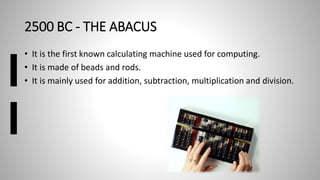 History and development of computers | PPT