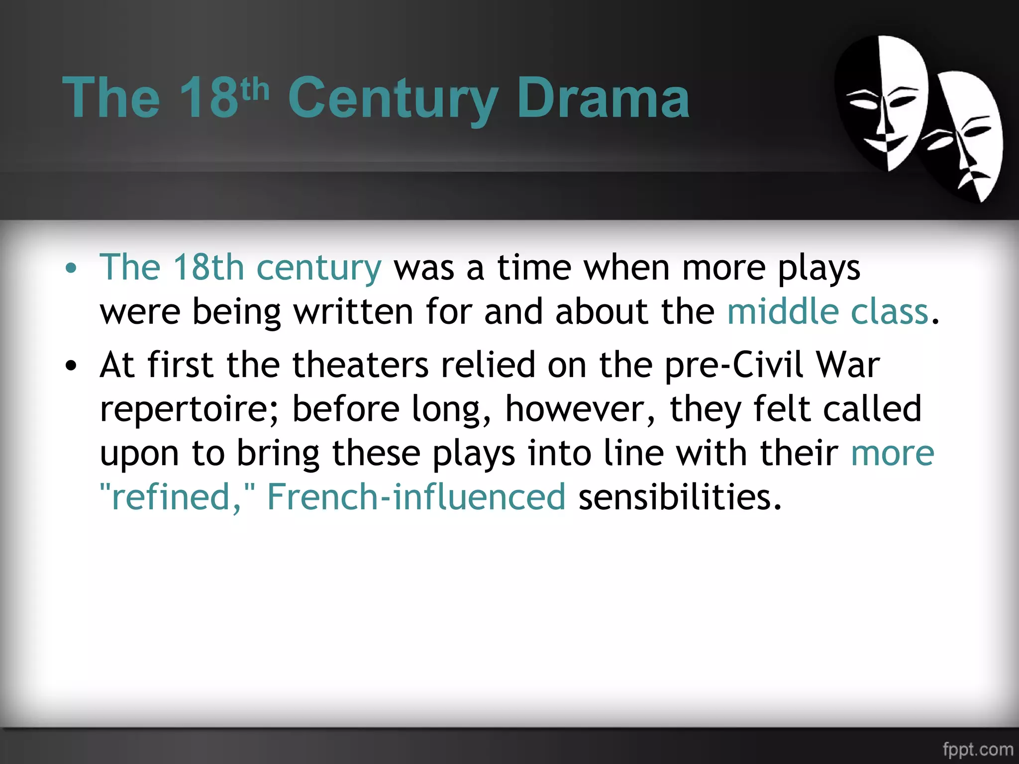 History and development of drama | PPT