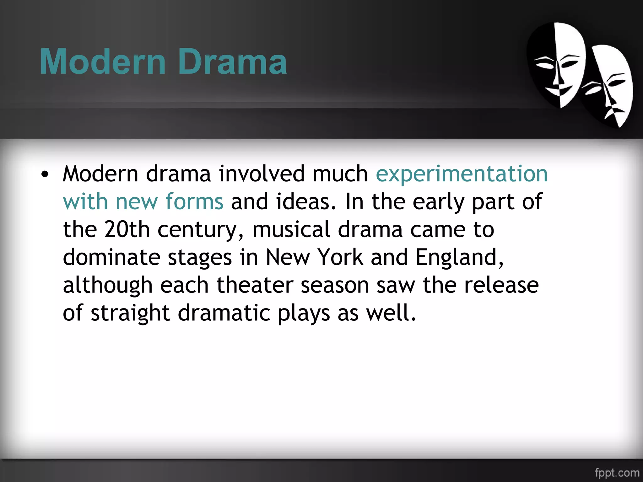 History and development of drama | PPT