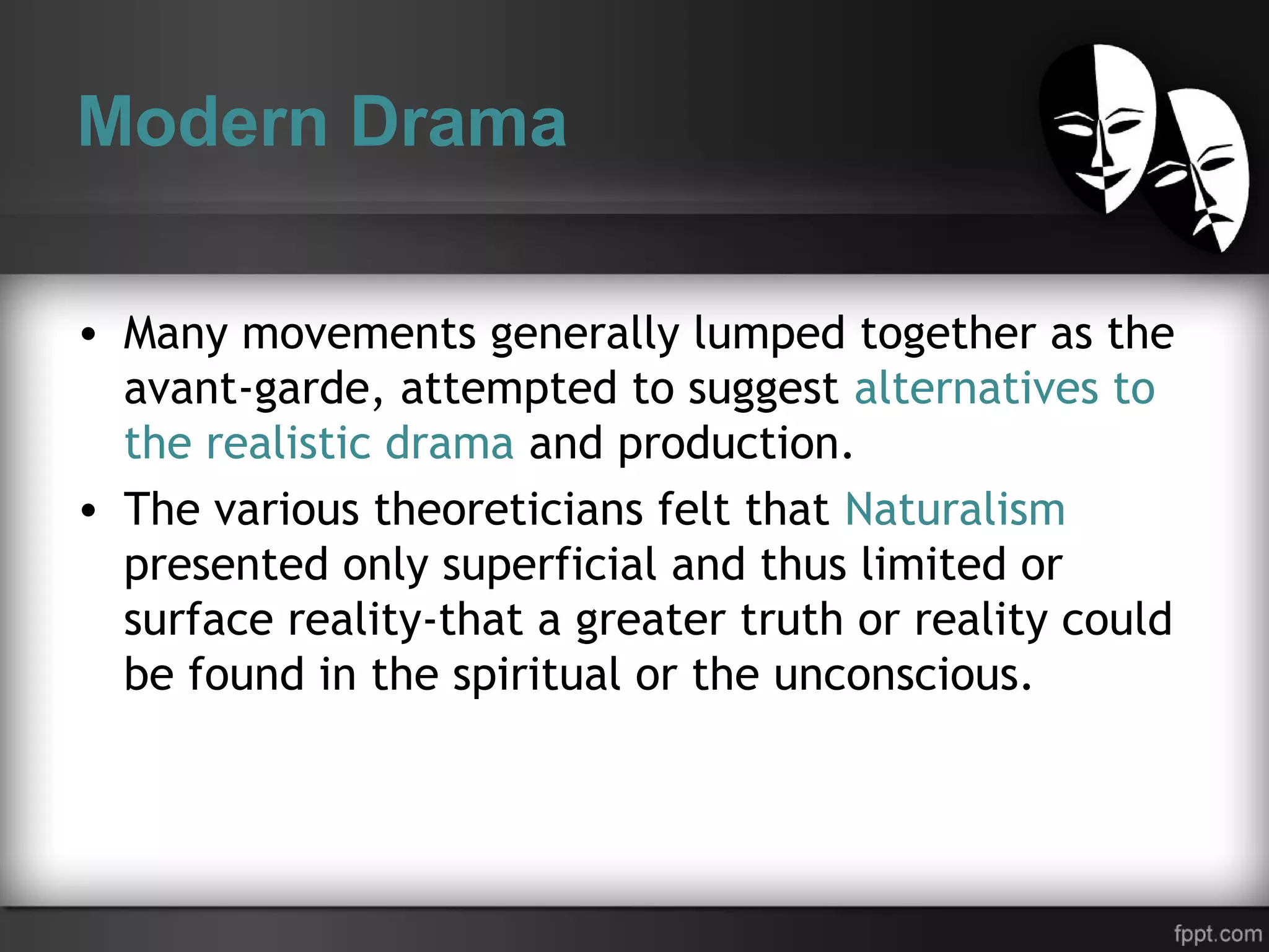 History and development of drama | PPT