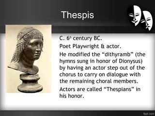 History and development of drama | PPT