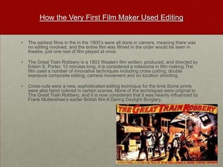 History and Development of Editing | PPTX