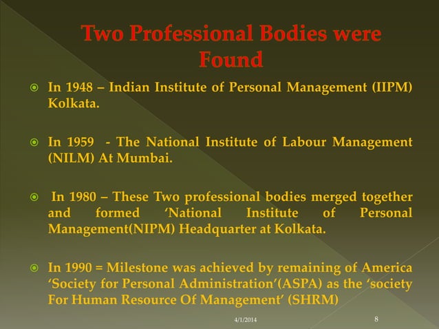 History and development of HRM in india | PPTX | Human Resources | Business