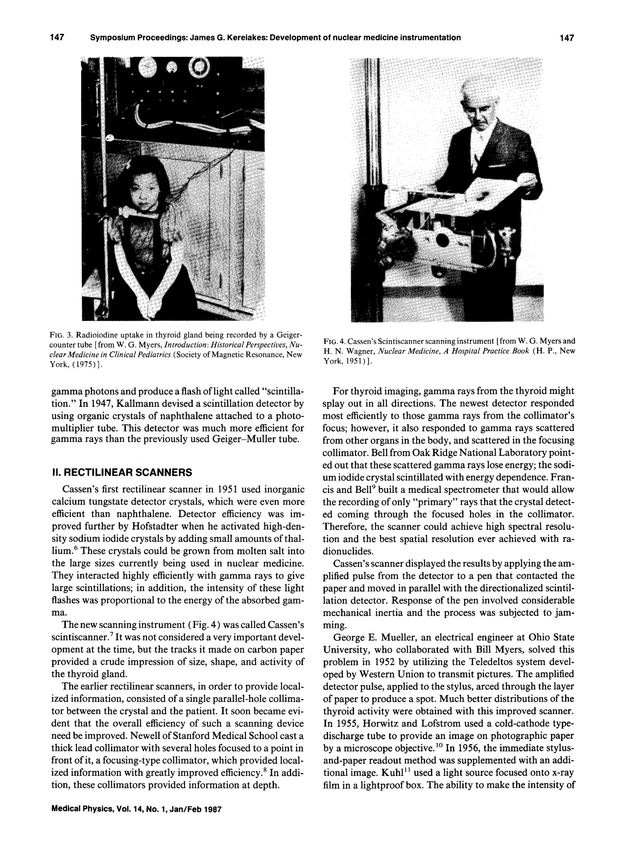 History and development of medical physics instrumentation ...