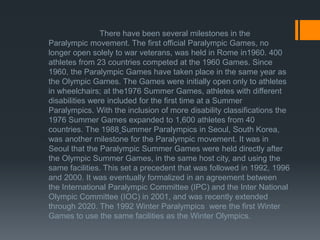 History and development of paralympics | PDF
