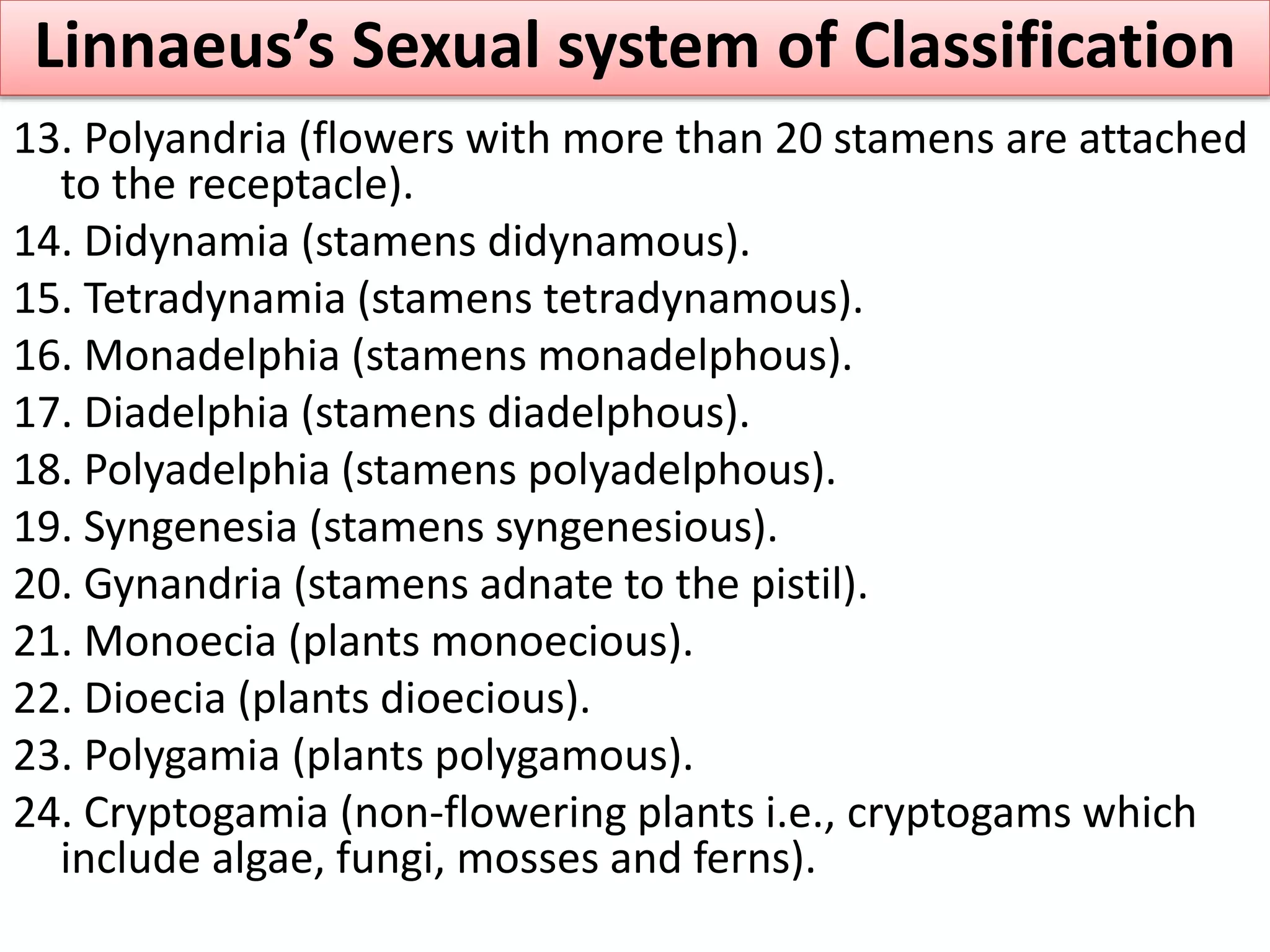History and development of plant taxonomy | PPTX