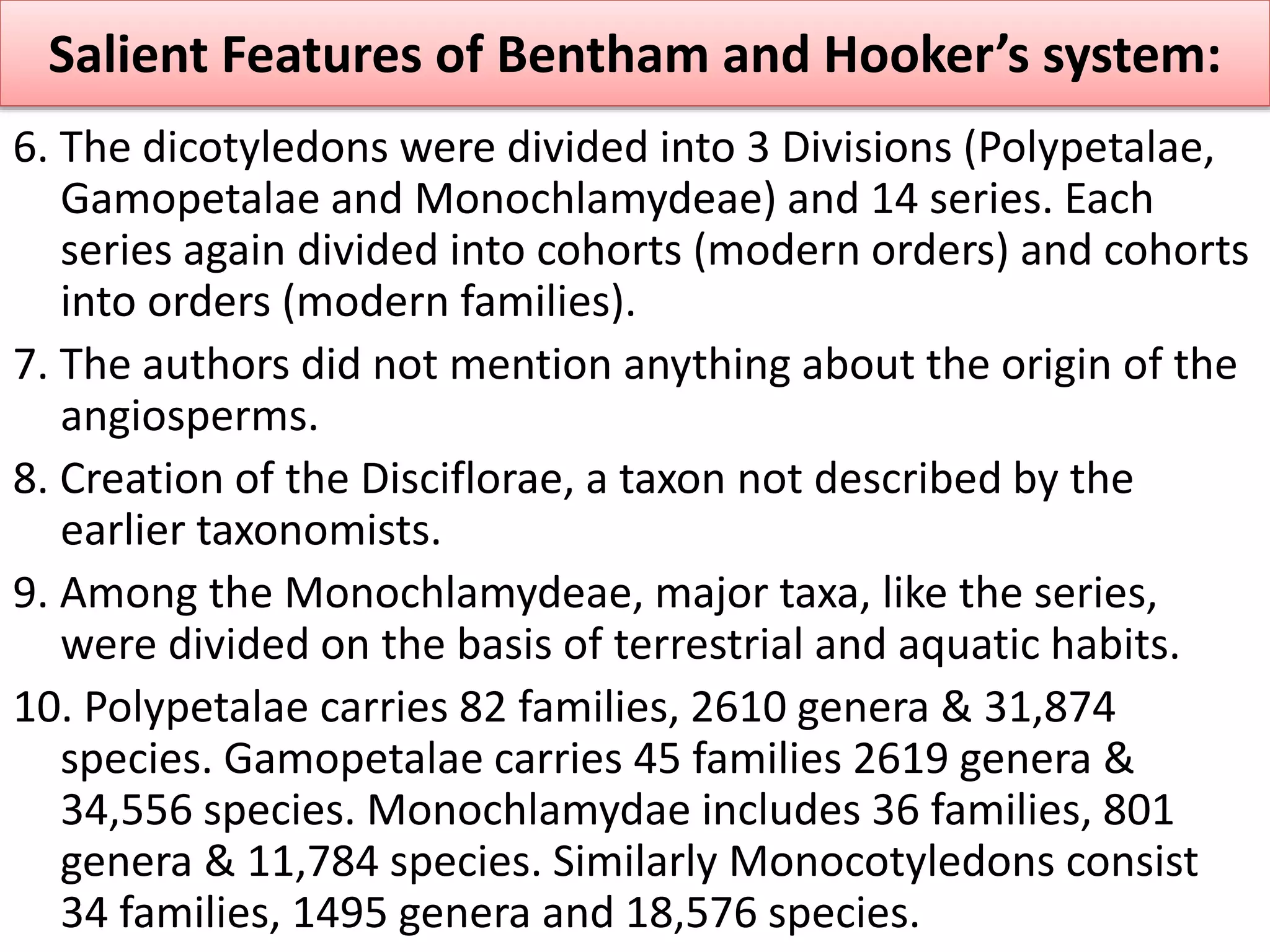 History and development of plant taxonomy | PPTX