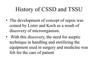 History and developoment of cssd 2 | PPTX