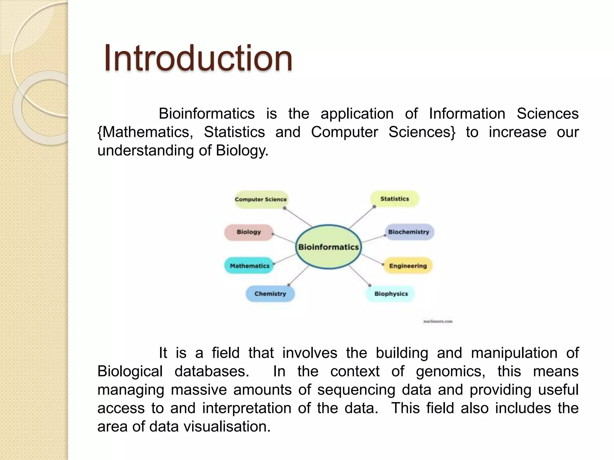 History and devolopment of bioinfomatics.ppt (1) | PPTX