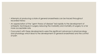 History and evolution of anaesthesia.pptx | Lung and Respiratory Health ...