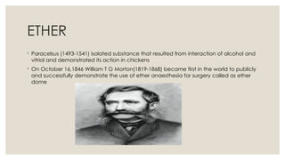 History and evolution of anaesthesia.pptx | Lung and Respiratory Health ...