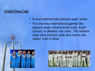 History and evolution of cricket in india | PPTX