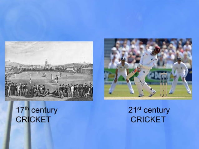 History and evolution of cricket in india | PPTX | Cricket | Sports