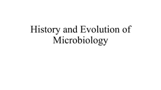 History and Evolution of Microbiology.pptx