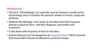 History and Evolution of Microbiology.pptx