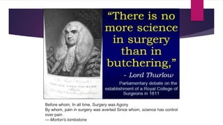 History and evolution of surgery | PPTX | First Aid | Injuries