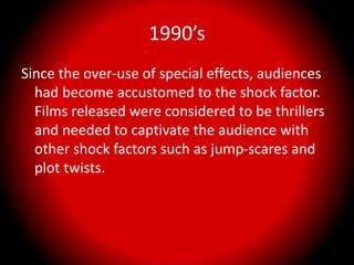 History and evolution of the horror genre | PPTX
