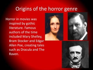 History and evolution of the horror genre | PPT