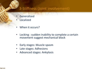 History and examination in orthopedics | PPTX