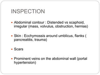 History and examination of acute abdomen by dr fahad akhtar | PPTX