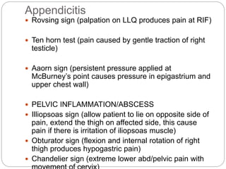 History and examination of acute abdomen by dr fahad akhtar | PPTX