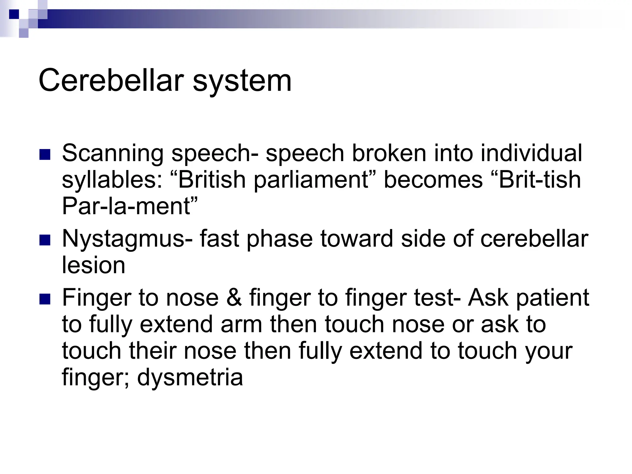 History and examination of nervous system- Part II.ppt