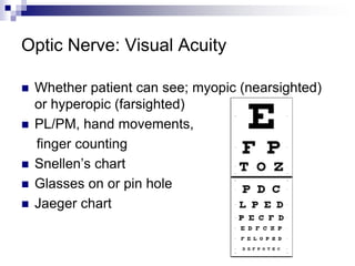 History and examination of nervous system- Part II.ppt