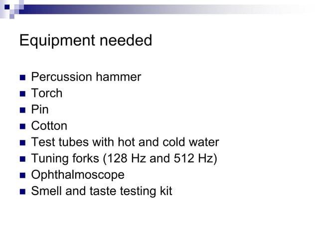History and examination of nervous system- Part II.ppt
