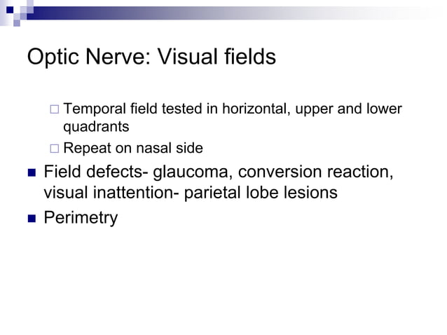 History and examination of nervous system- Part II.ppt