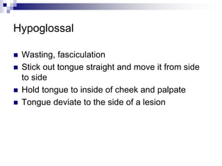 History and examination of nervous system- Part II.ppt