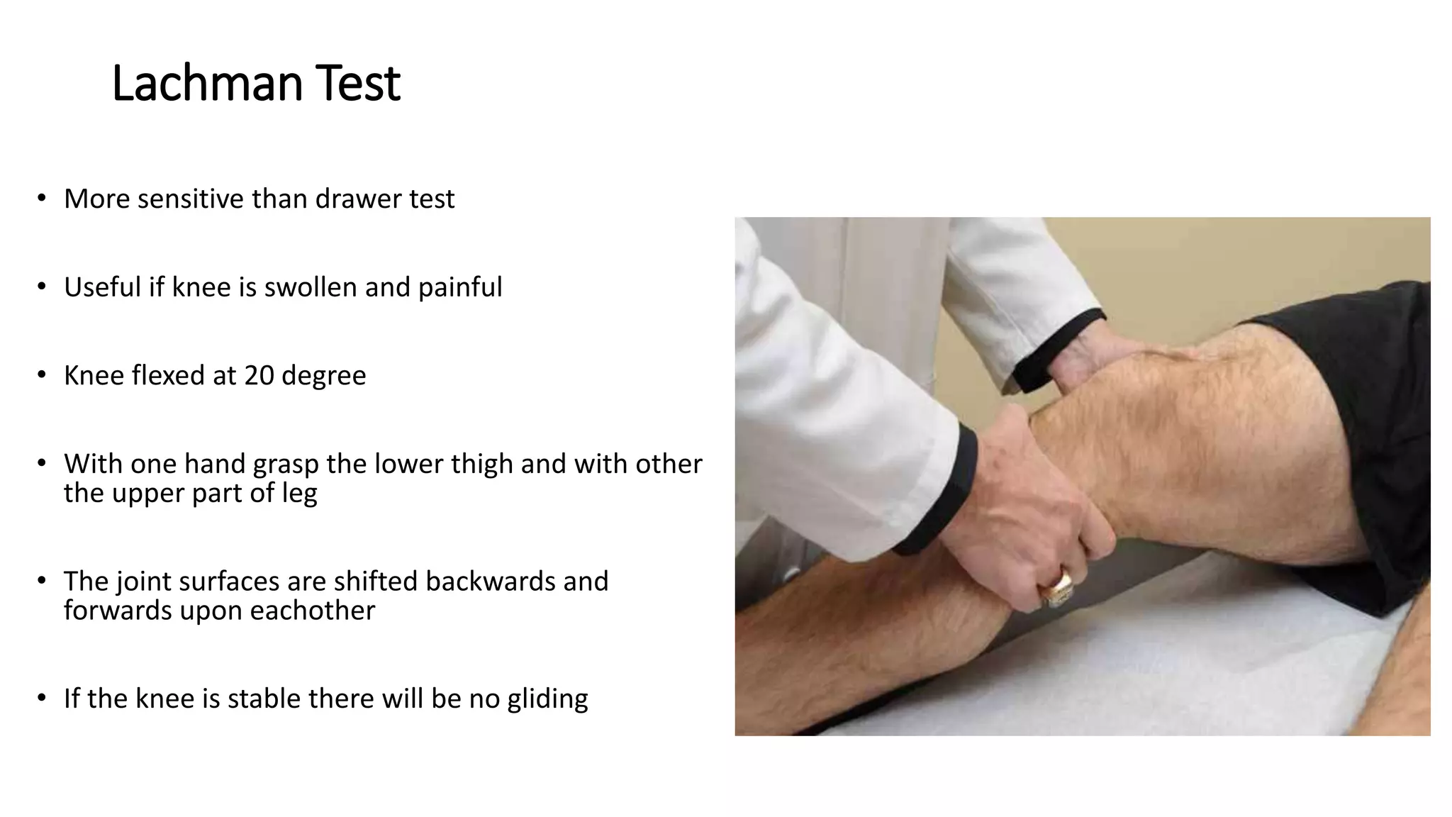 History and examintion of knee joint slideshare | PPTX