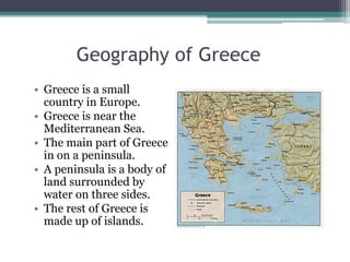 History and facts about greece | PPTX
