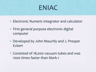 Evolution and generations of computers | PPTX